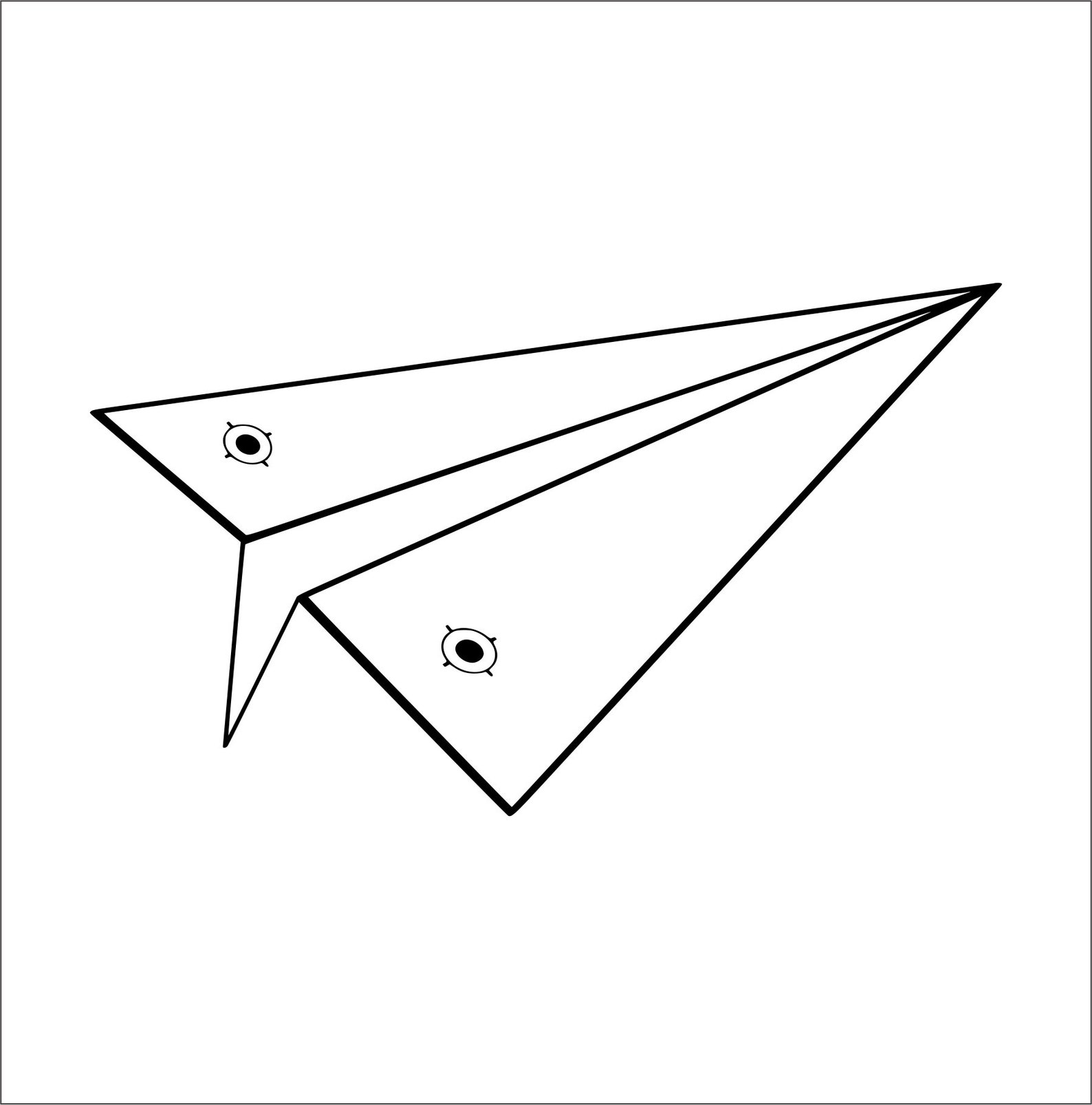 Paper Airplane Aeroplane Glider Fold Toy Aircraft Plane Flight Fly ...