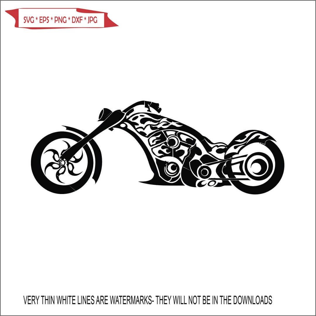 Chopper Motorcycle Skull Fire Flames Dead Skeleton Bike Outlaw Rider ...