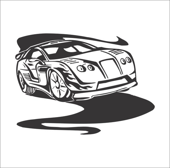 Race Car Road Marks Auto Sport Competition Automobiles - Etsy