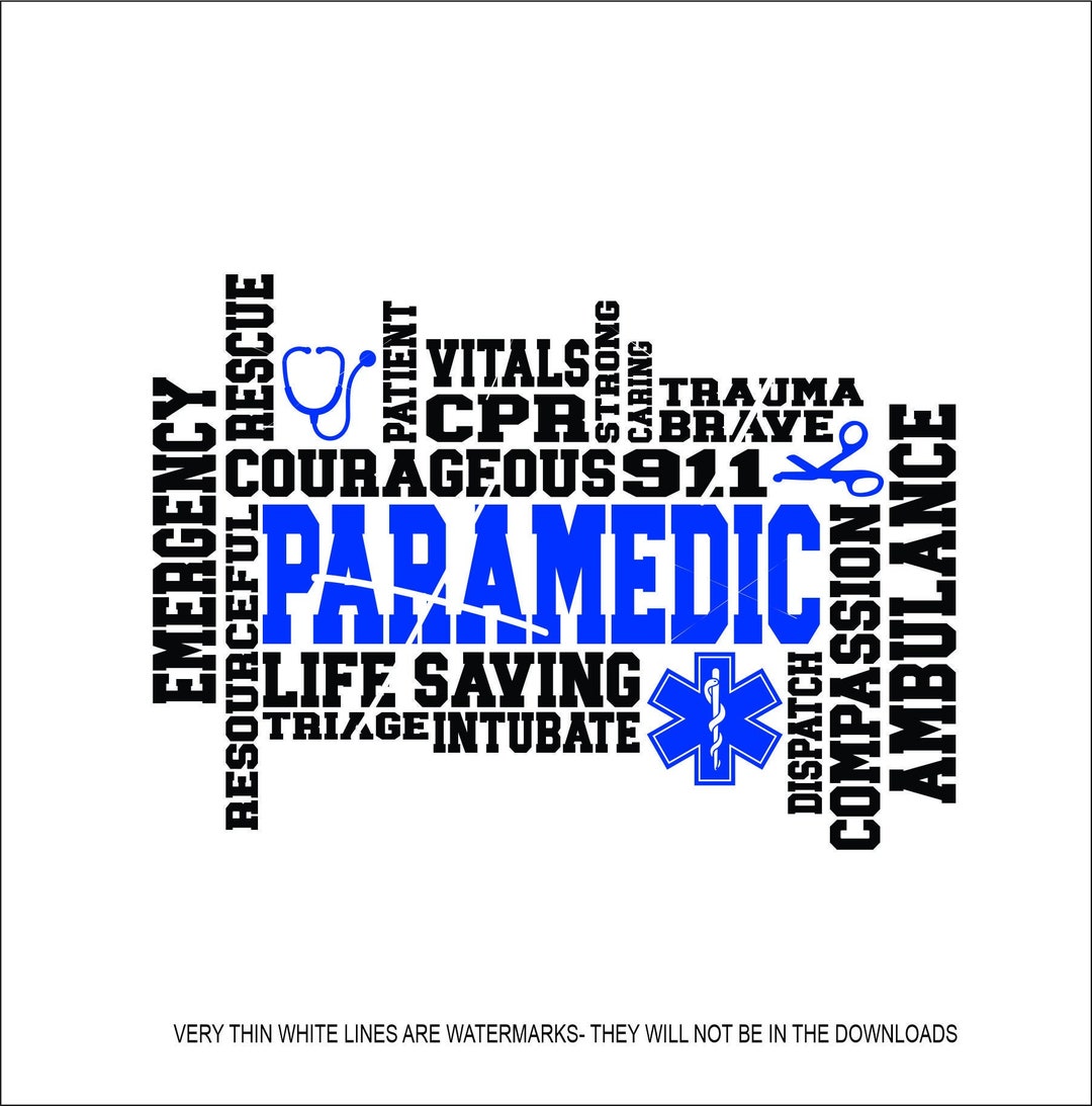 Words Describe Paramedic Emergency Medical Typography Graffiti Subway ...