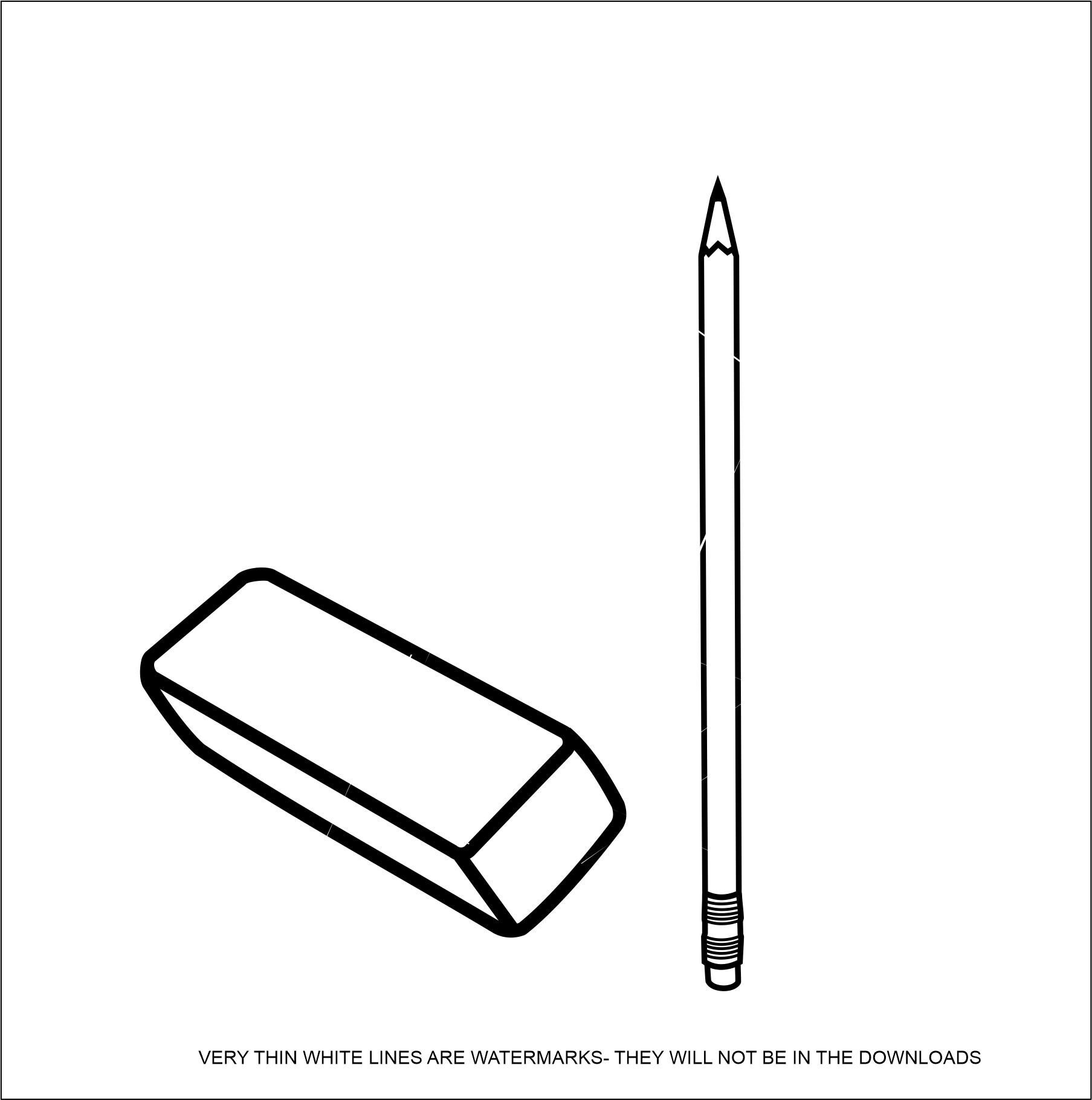 Eraser Clip Art Black And White