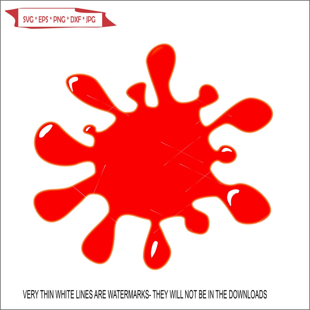 Blood Splat Paint Mark Stain Drop Droplet Ball Water Ink Spill Red ...