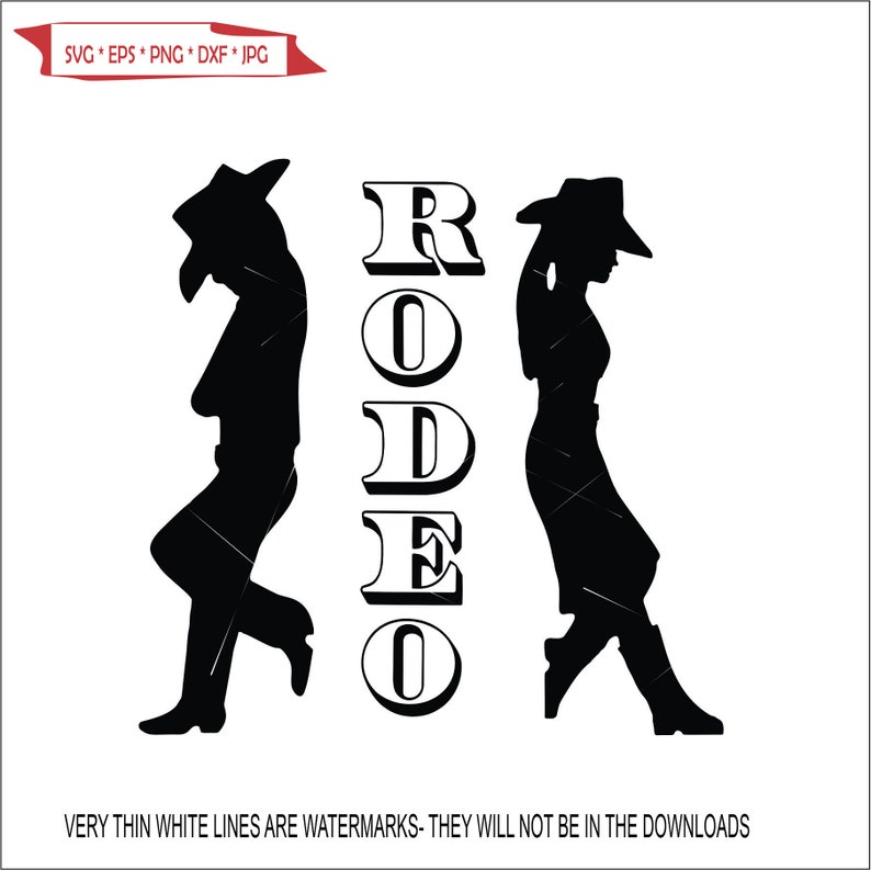 Simple Cowboy Cowgirl Words RODEO Western Male Female - Etsy