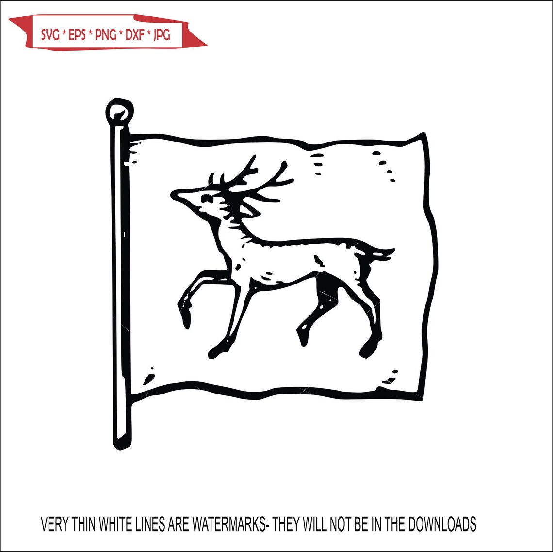 Indian Oskenonton Flag Deer Native American Culture Chaghnawaga Quebec ...