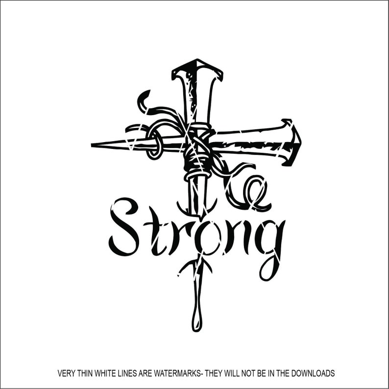 Christian Strong Cross Nails Spike Jesus Love Religious God - Etsy