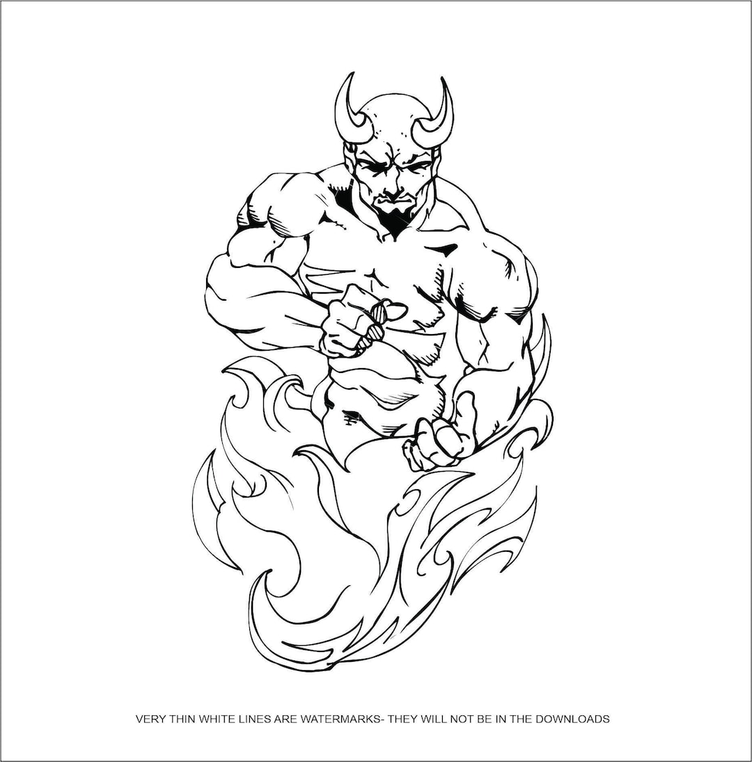 Devil Body Flames Lucifer Satan Temptation Christian Conscience ...