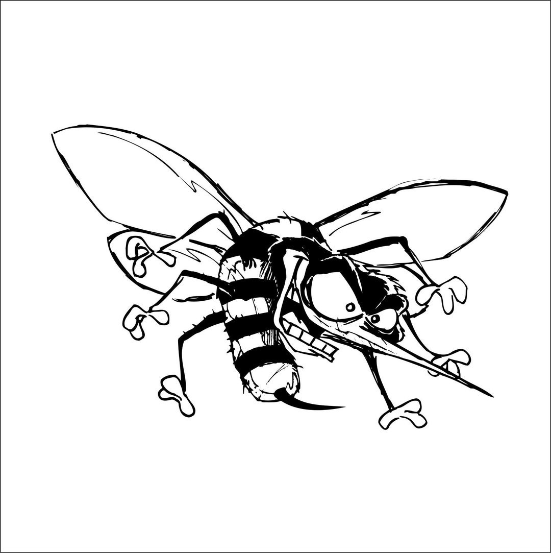 Cartoon #2 Mosquito Itch Culicidae Large Stinger Insect Itch Bug Fly ...