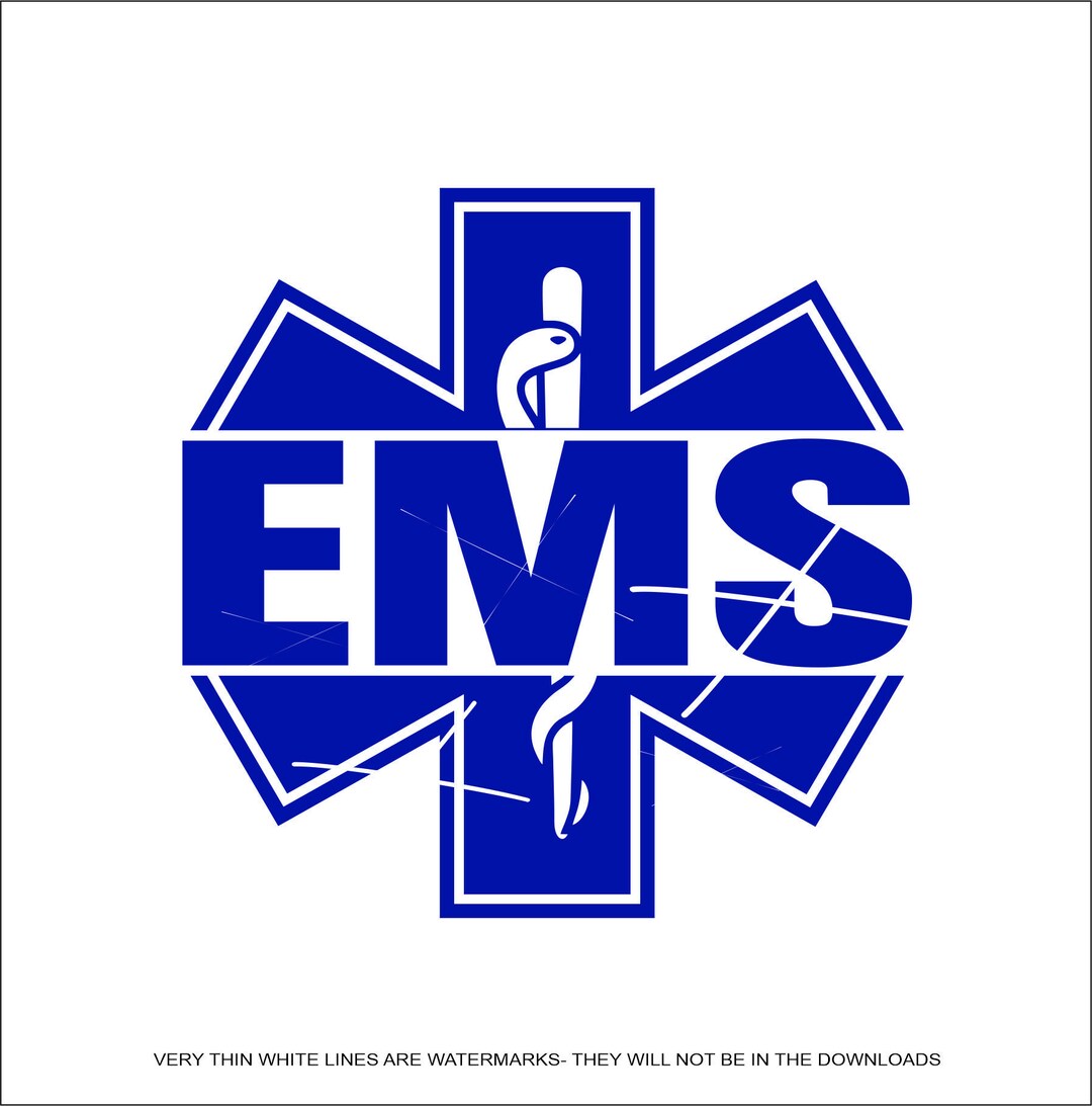 EMS Medical Caduceus Monogram Staff Snakes Wrapped Around Health Care ...