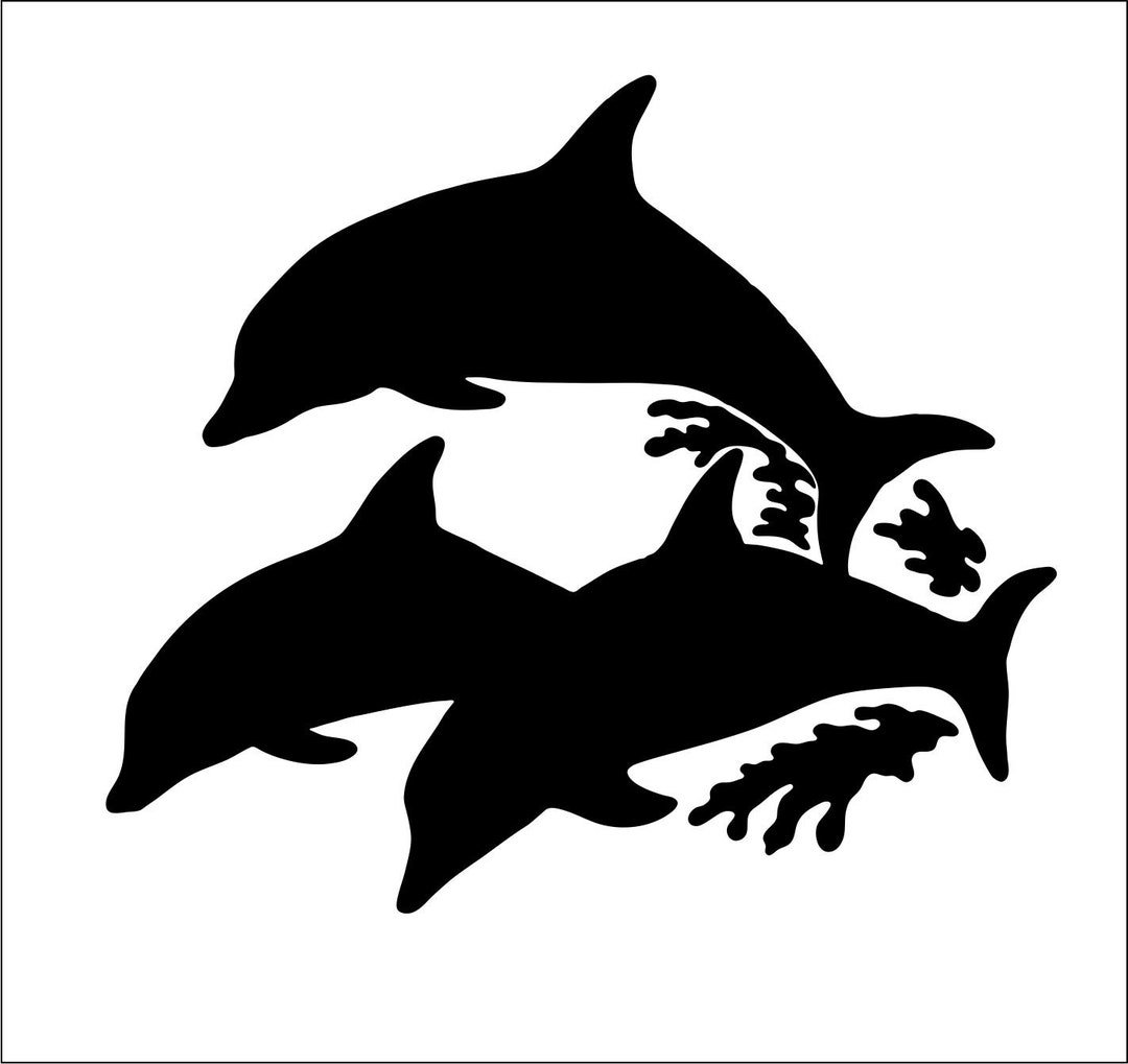 Dolphins Jumping Swimming Splashing Mammals Not Fish Porpoise Sea Ocean ...