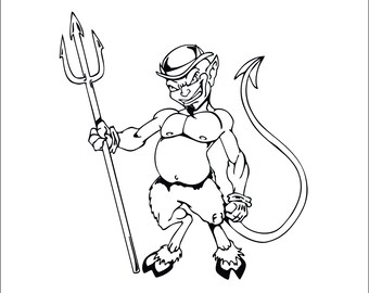 Devil Forks Coloring Pages
