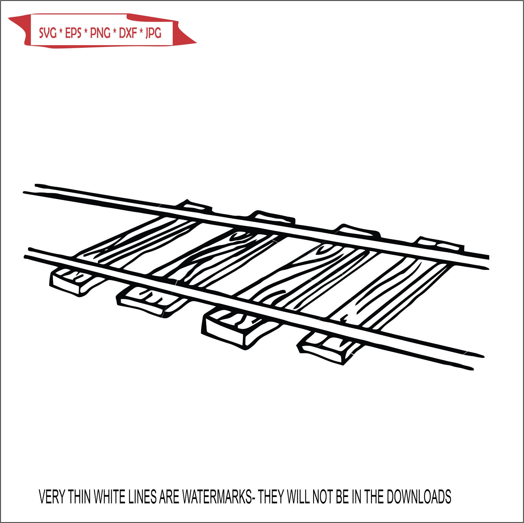 Railroad Tracks Horizontal