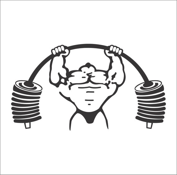 Speedo Man Lifting Weights Barbells Bodybuilder Muscles | Etsy