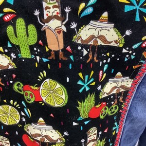 Custom Embroidered Taco Themed Blue Jean Jacket - Etsy