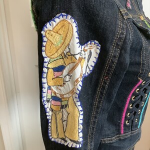 Custom Embroidered Denim Blue Jean Jacket - Etsy