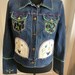 Custom Embroidered Denim Blue Jean Jacket - Etsy