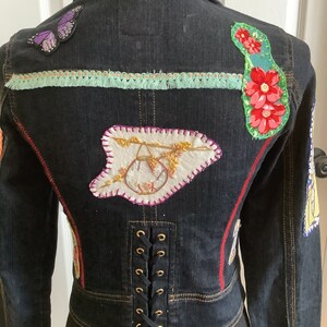 Custom Embroidered Denim Blue Jean Jacket - Etsy