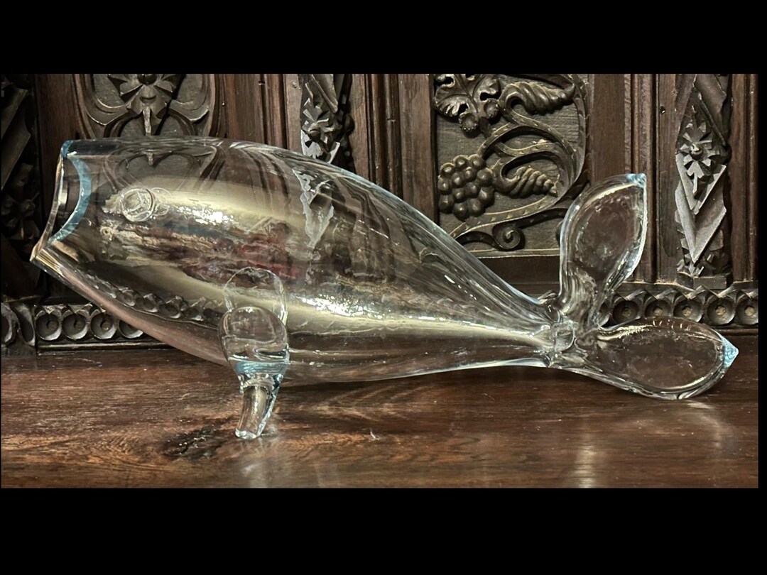 Vintage Clear Blenko Fish 17 5/8” Long - Etsy