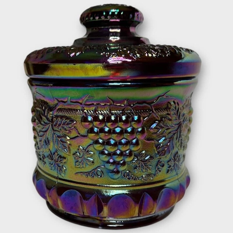 Red Carnival Glass - Etsy