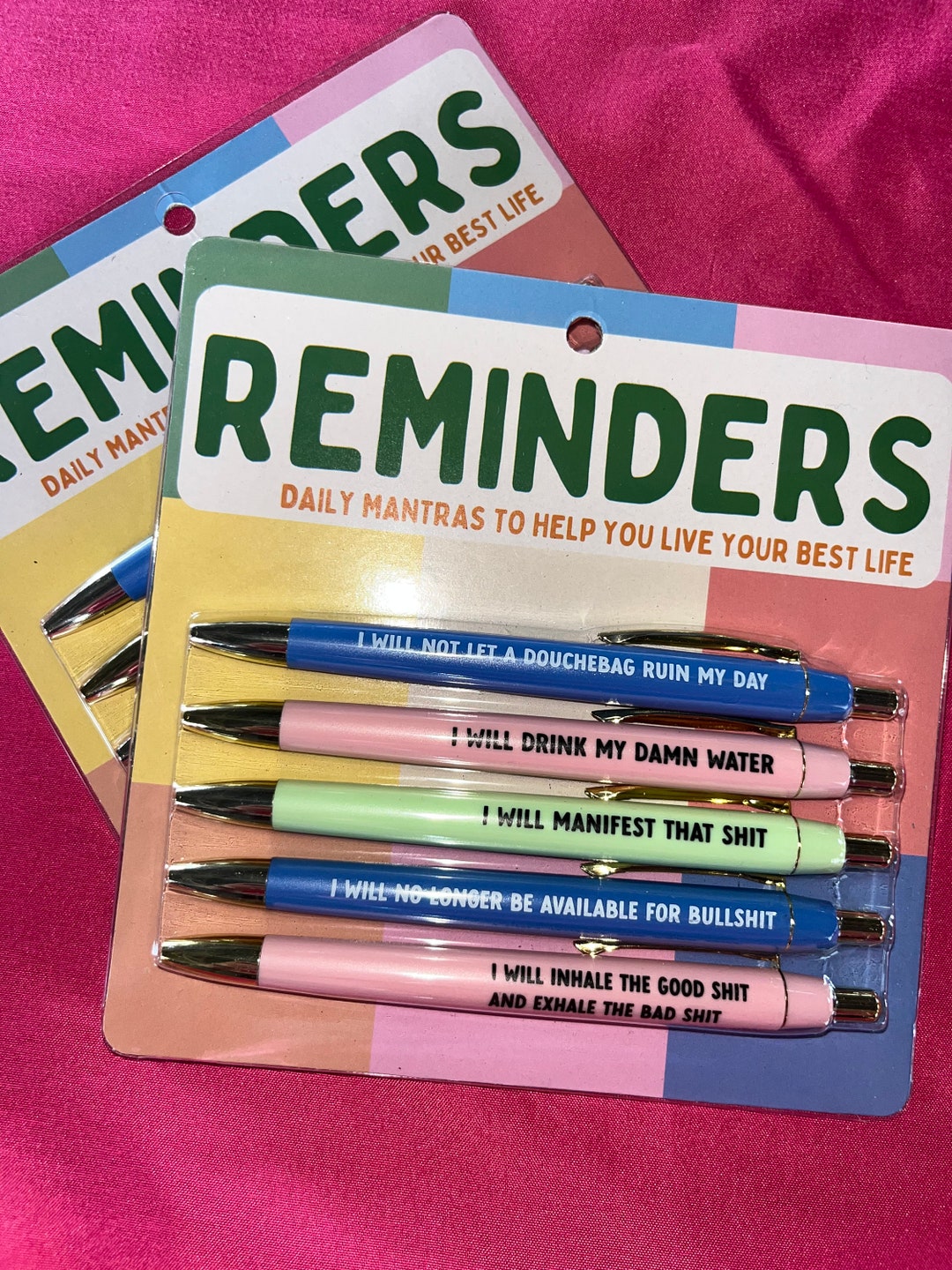 Reminders Pen Sets - Etsy
