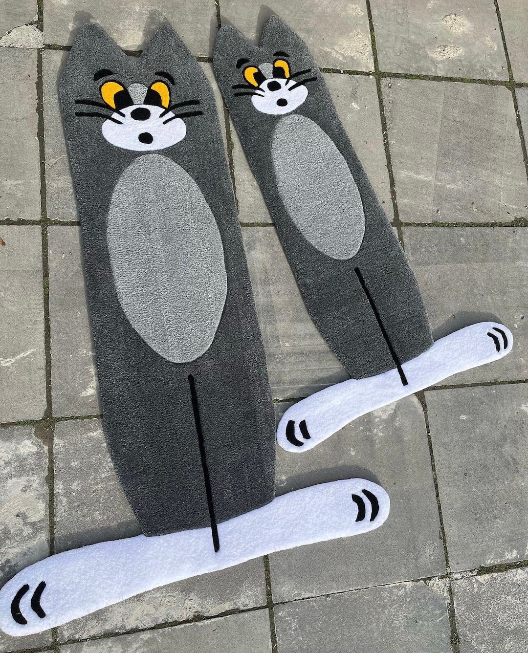 Tom and Jerry Rug | Handmade Rug | Tufted Flat Tom Rug | Aesthetic Rug ...