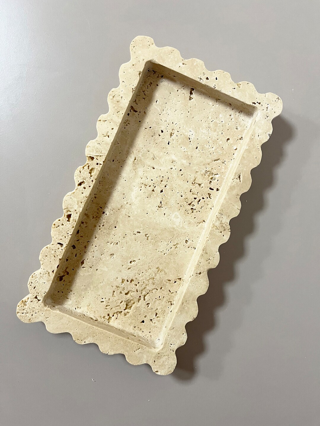 Travertine Tray, Travertine Organizer, Home Decor, Bathroom Set ...