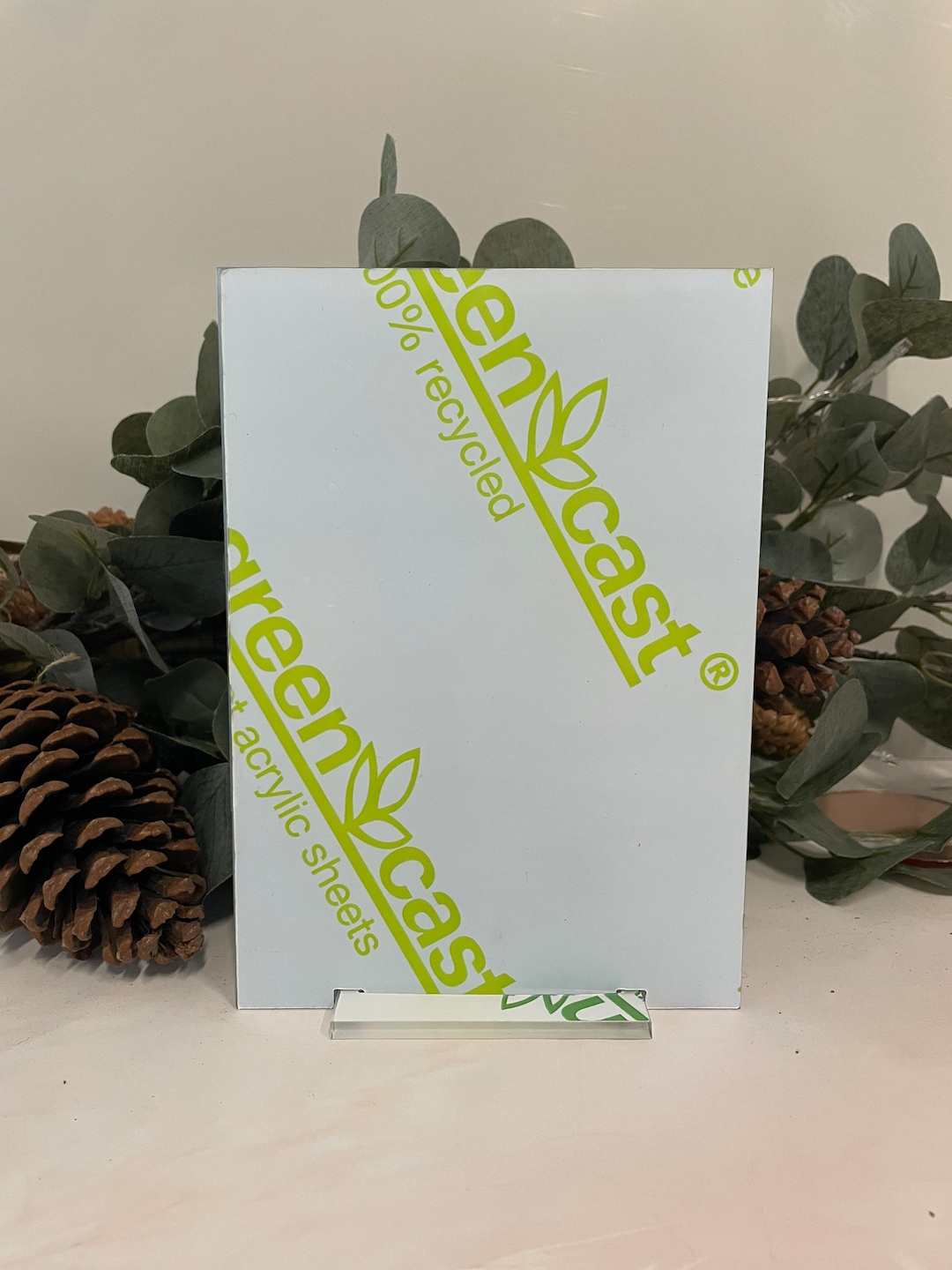 Acrylic Blank Table Sign Plaque With Base. Perfect for Weddings ...