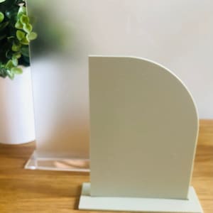 Acrylic Blank Half Arch Table Plaque Sign. Perfect for Weddings, Social ...
