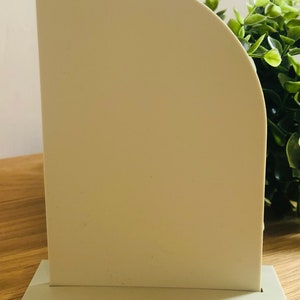 Acrylic Blank Half Arch Table Plaque Sign. Perfect for Weddings, Social ...