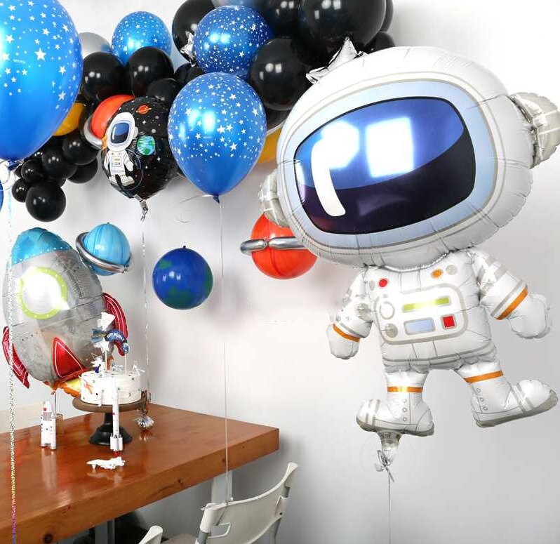 Astronaut Space Themed Balloon, Moon, Rocket Ship, UFO, Spaceship ...