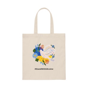 UA Flag With Peace Dove Eco Tote Bag Tote Bag Ukraine Flag - Etsy