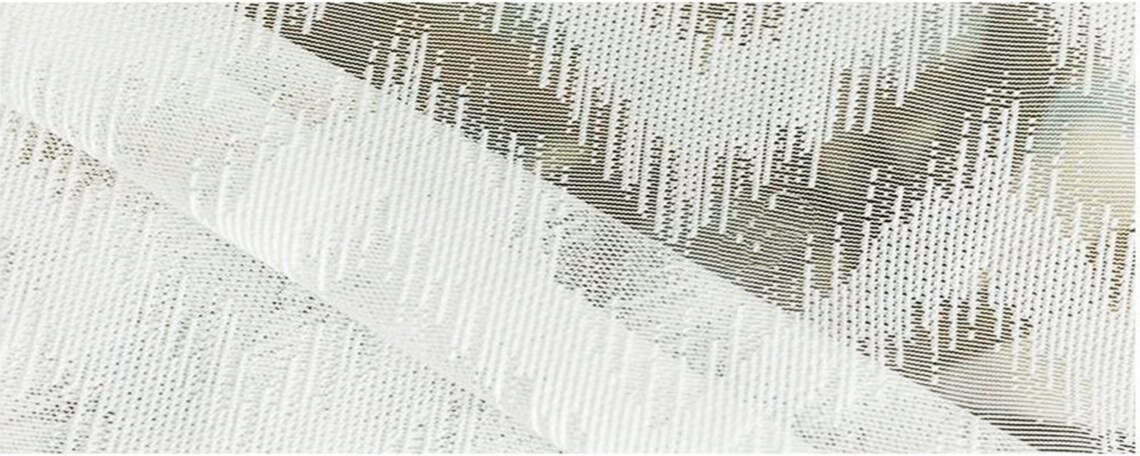 Modern Geometric White Sheer Curtains for the Living Room | Etsy