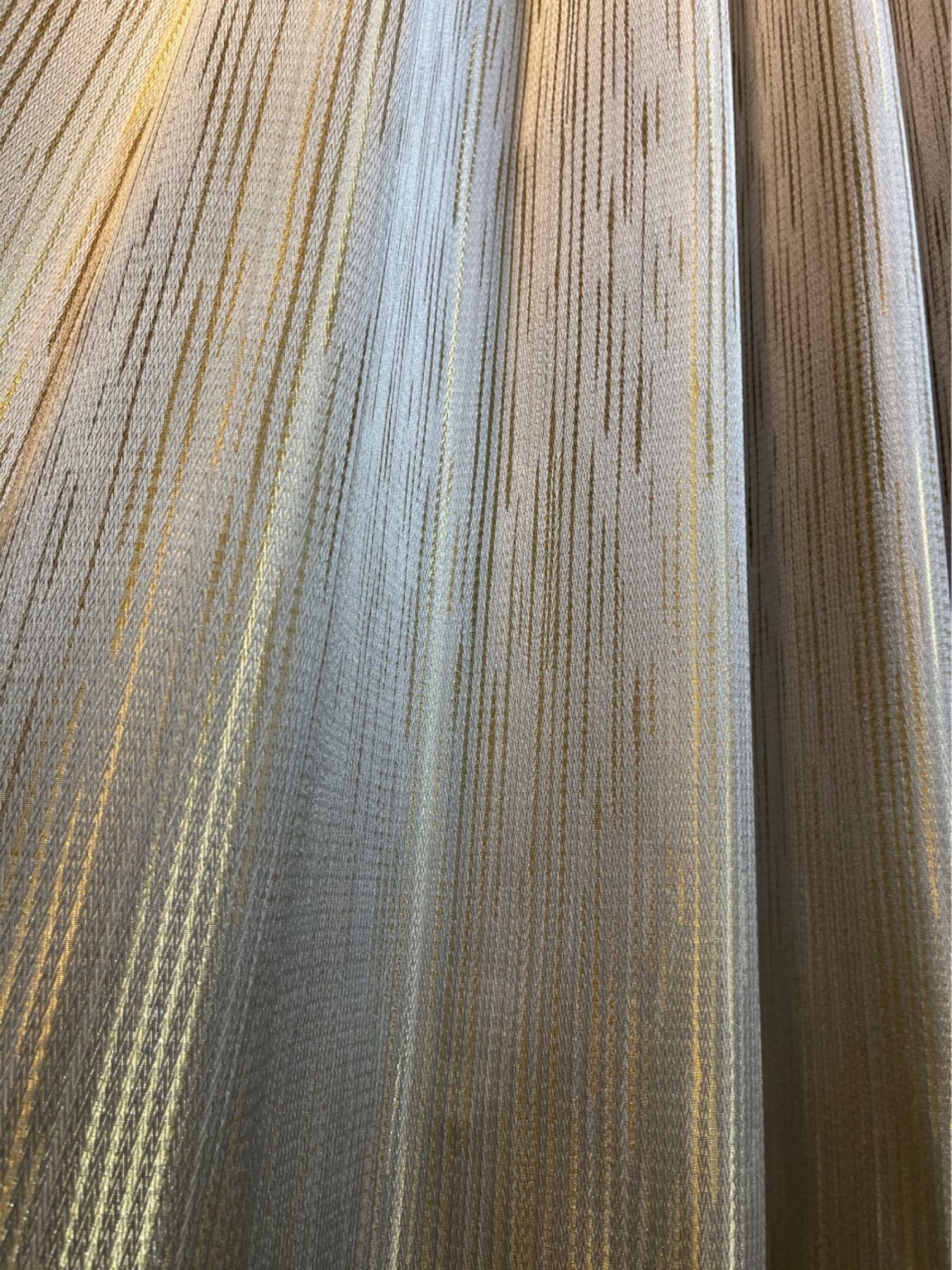 Luxury Gold Vertical Stripes High-end Curtains for Living Room - Etsy