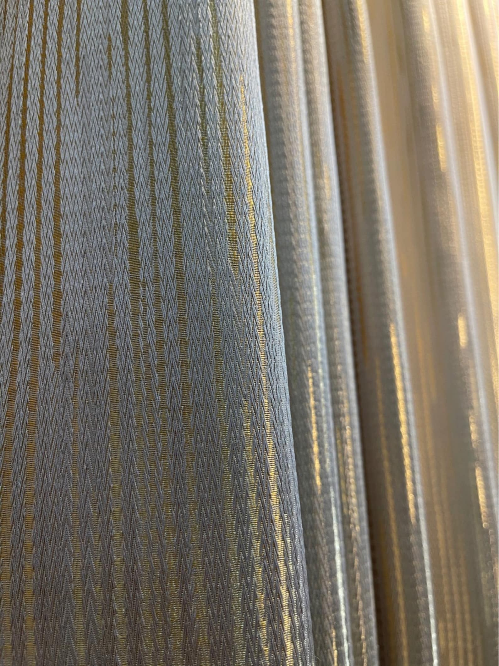 Luxury Gold Vertical Stripes High-end Curtains for Living Room - Etsy