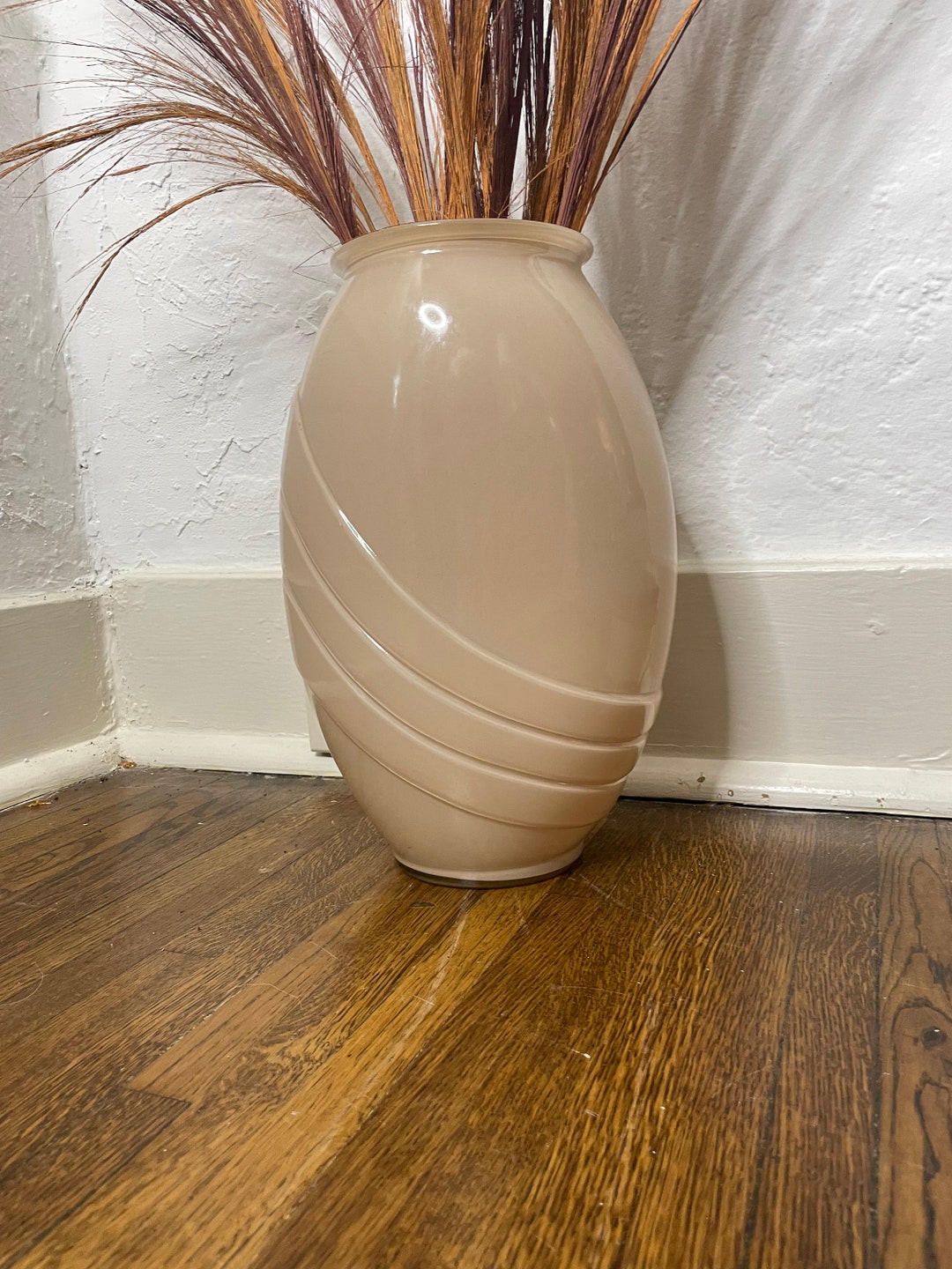 1980s Vintage A Gorgeous Pleated Glass Vase in the Most - Etsy