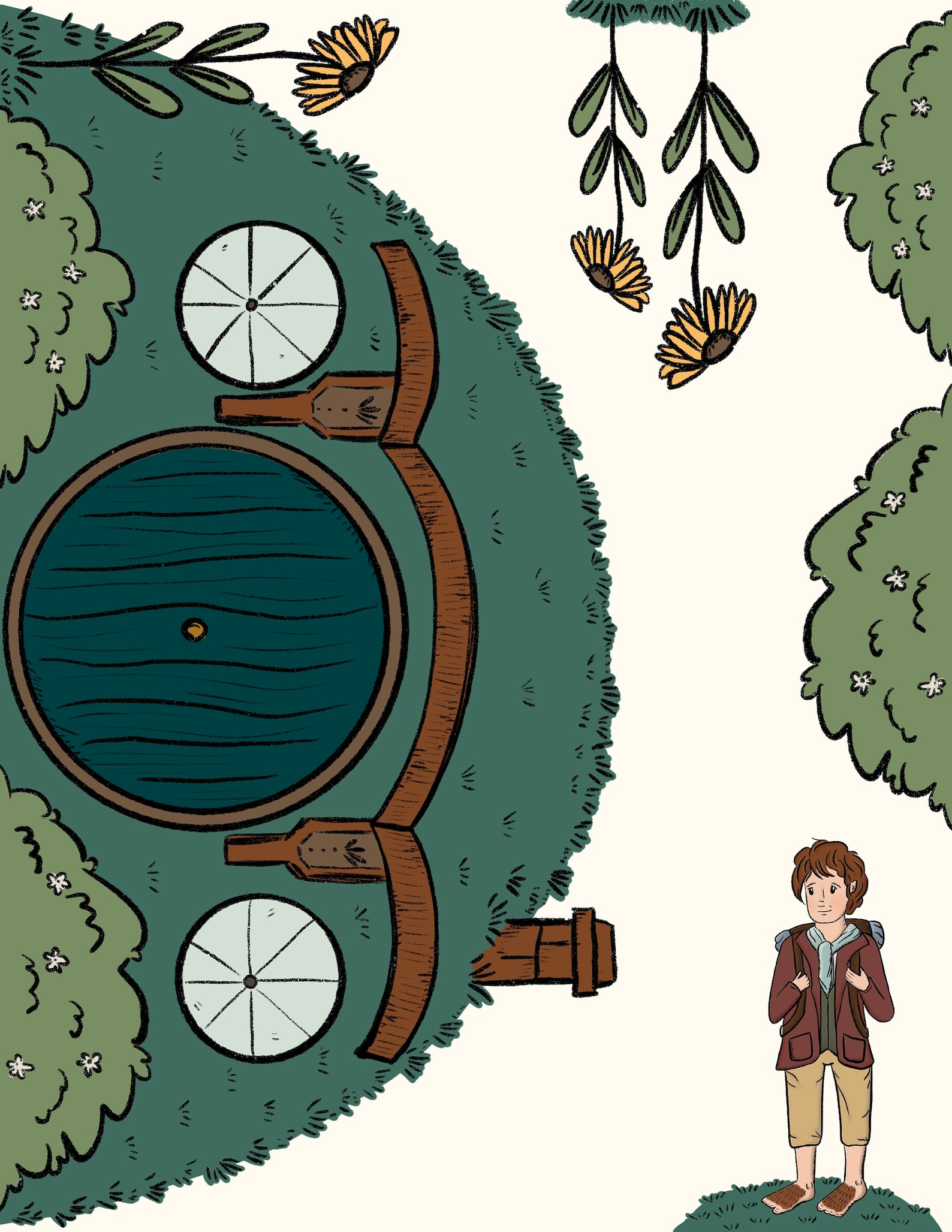 Hobbit Decor Paper Playset Bilbo Bag End Tolkien Reading Day Coloring ...