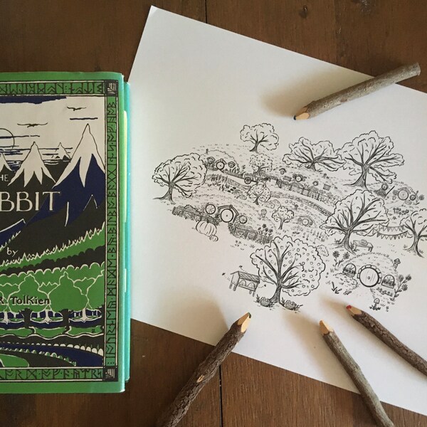 Literary Coloring Pages - Etsy