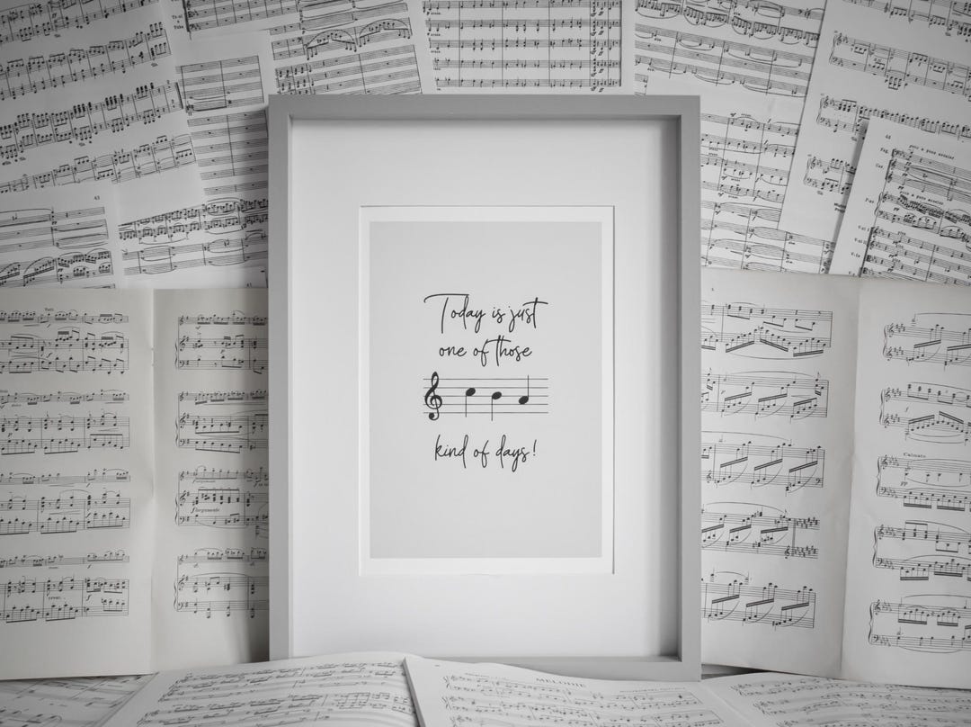 CBA Kinda Day | Music Notation Print - Etsy