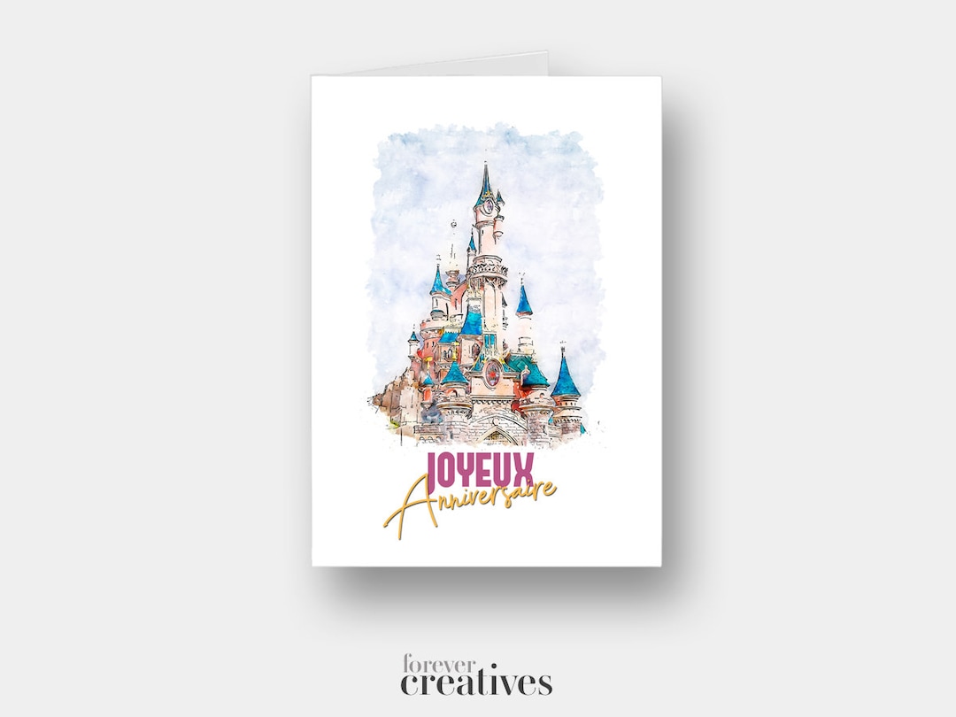 Cards Disneyland Paris Choice of 8 Greetings in English & French - Etsy