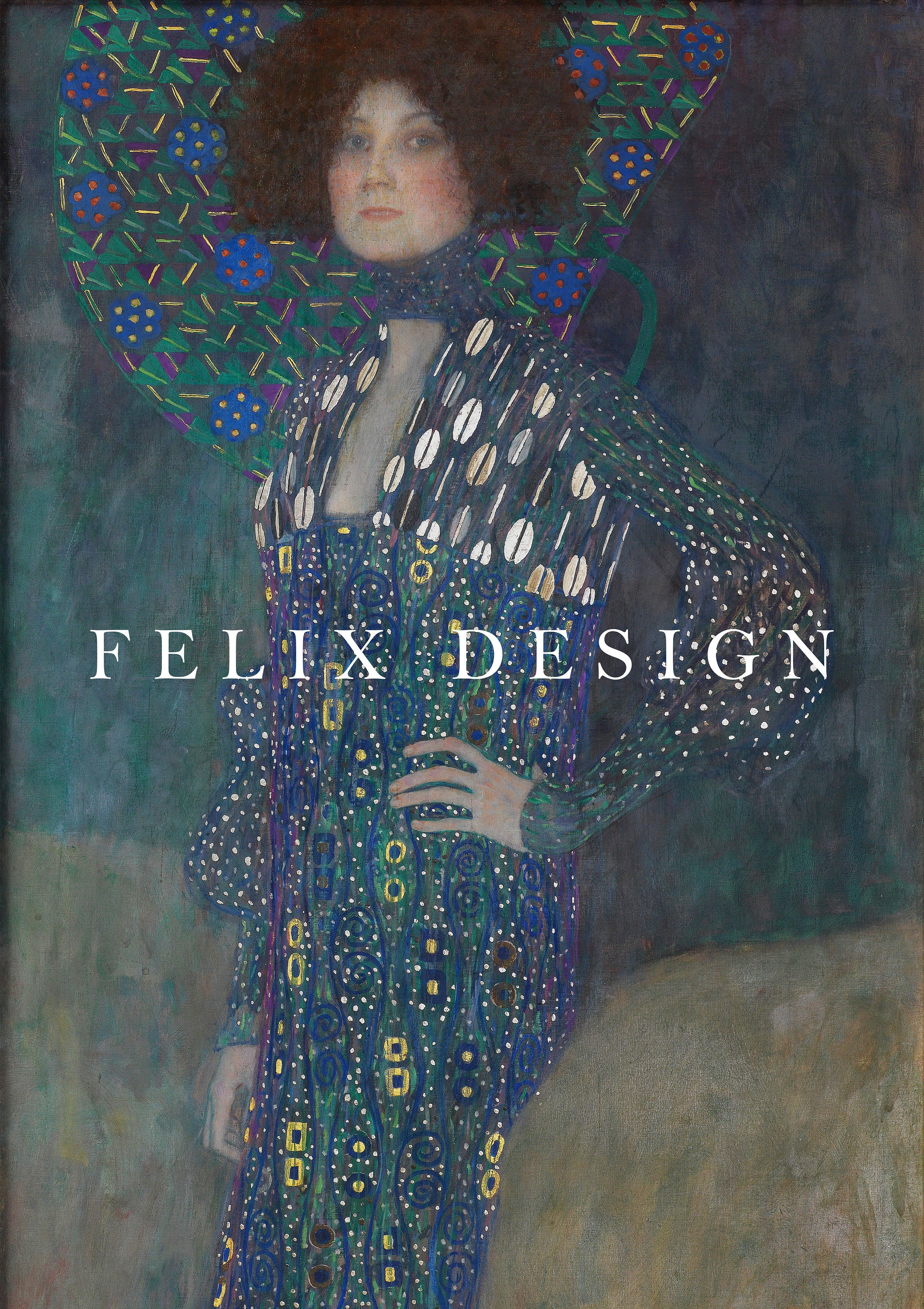 Gustav Klimt - Emilie Floge (1902) - Wall Art Woman Portrait Beautiful ...