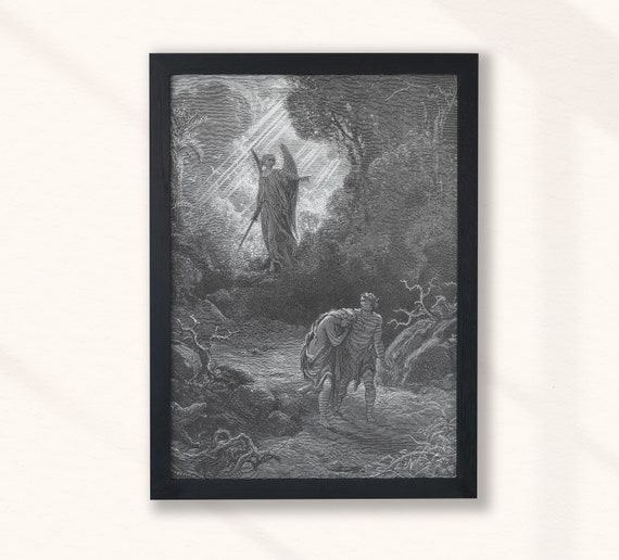 Gustave Dore Adam and Eve Are Driven Out of Eden 1866 | Etsy