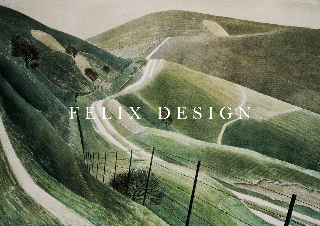 Eric Ravilious - Chalk Paths (1935) - Samsung Frame TV Art - South ...