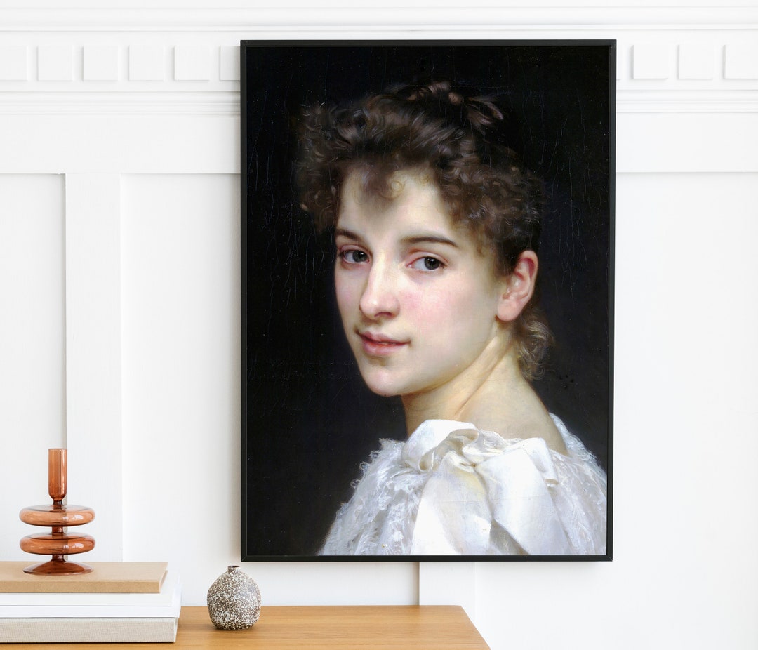 William Adolphe Bouguereau - Gabrielle Cot (1890) | Vintage Oil ...