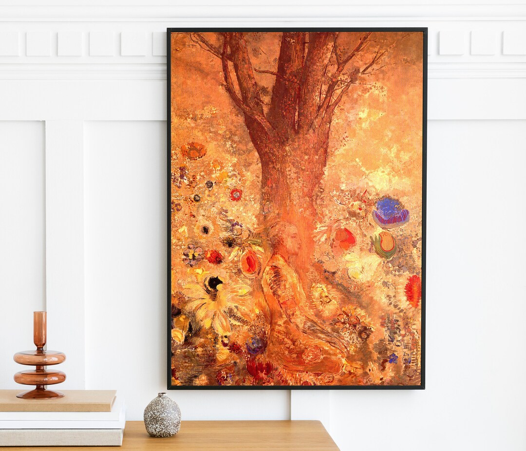 Odilon Redon - the Buddha (1904) | Vintage Oil Painting | Antique Print ...