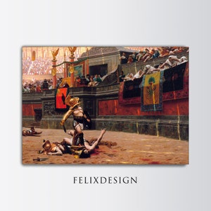 Jean-leon Gerome - Pollice Verso - Thumbs Down (1872) | Antique ...