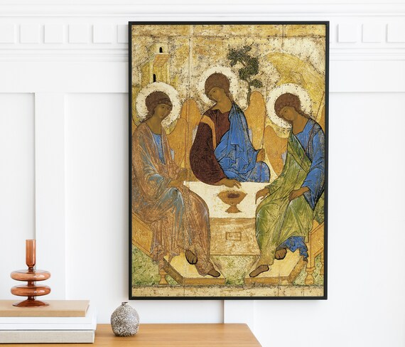 Trinity Three Icons by Andrei Rublev 1425 Famous Painting | Etsy