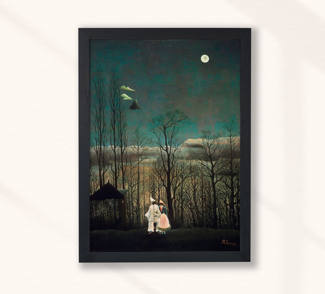 Henri Rousseau - Carnival Evening - Print Home Wall Art Couple Night ...