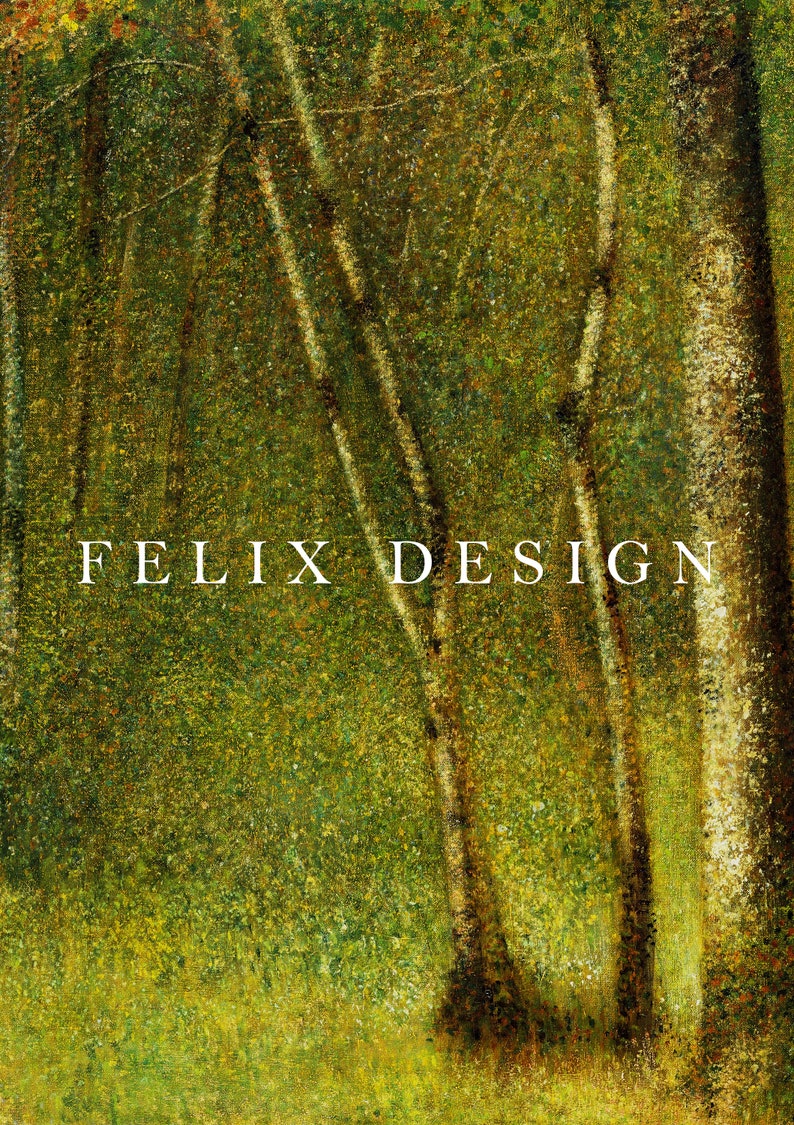 Georges Seurat - the Forest at Pontaubert (1881) - Painting Poster ...