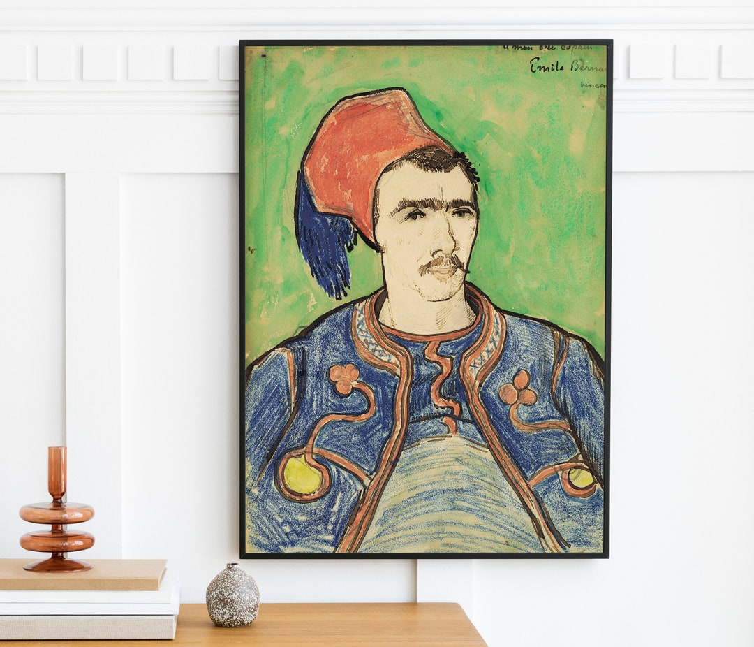Vincent Van Gogh - the Zouave (1888) | Vintage Oil Painting | Rustic ...