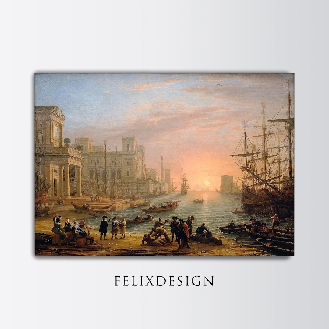 Claude Lorrain - Seaport at Sunset (1639) - Samsung Frame TV Art ...