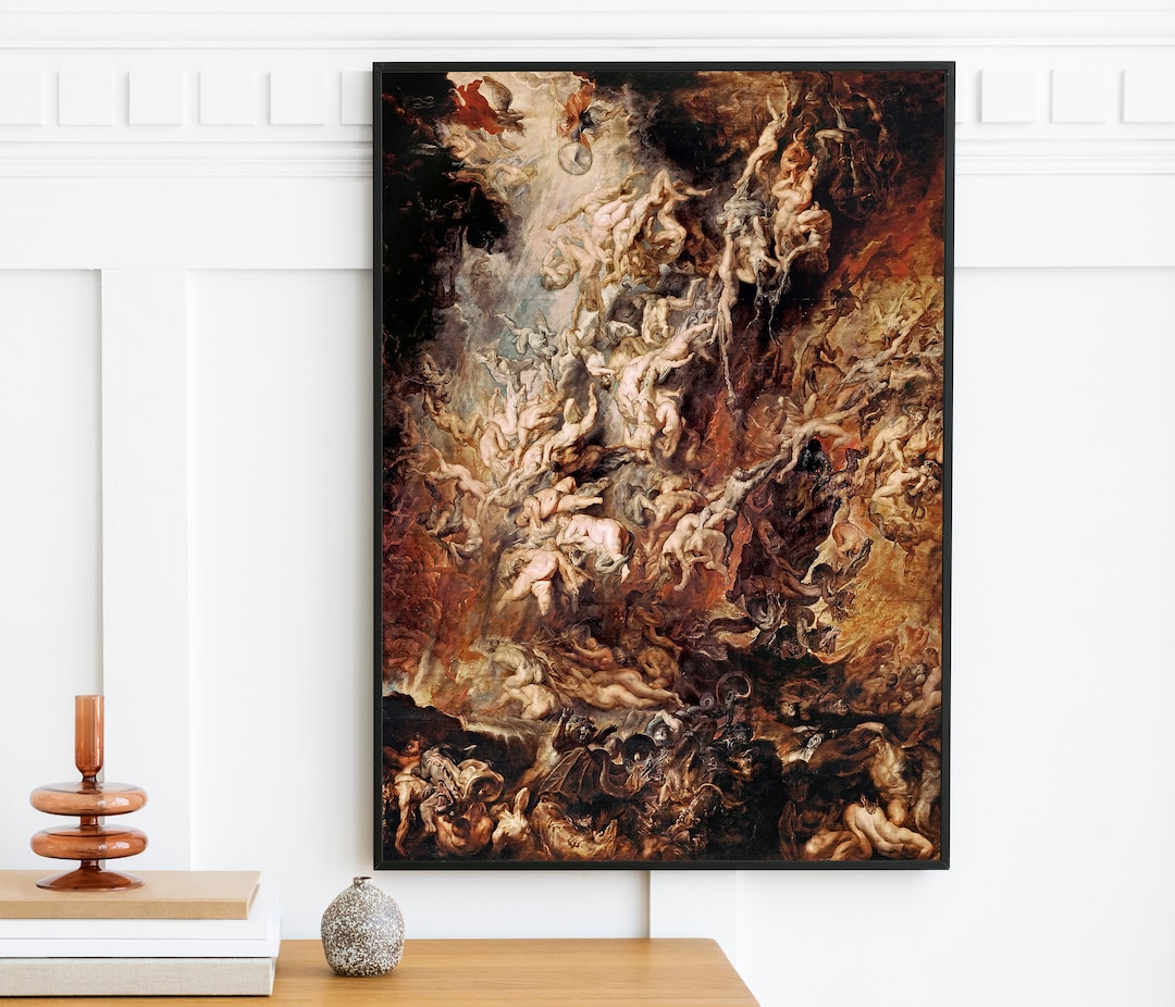 Peter Paul Rubens - the Fall of the Damned (1620) | Vintage Painting ...